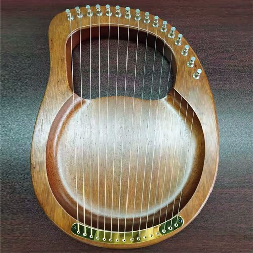 16 Strings Lyre Harp Scottish Rosewood Musical Instrument with Bag | eBay