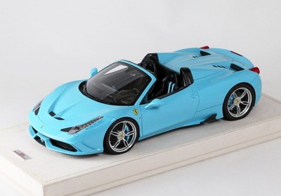 MR collection FE12 1/18 Ferrari 458 Speciale A baby Blue Model Car From ...