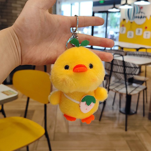 Fashion Plush Keychain Cute Duck Doll Soft Stuffed Keyring Bag Pendant ...