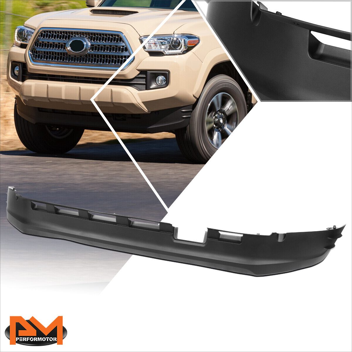 For 16-23 Toyota Tacoma Limited SR SR5 TRD Off-Road Front Lower Bumper ...