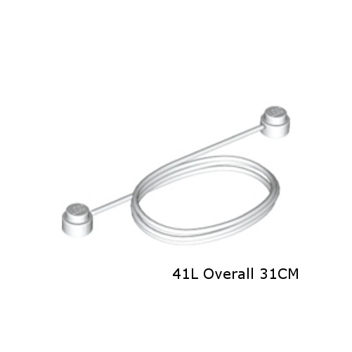 LEGO - String with End Studs 41L Overall (31cm) - White | eBay