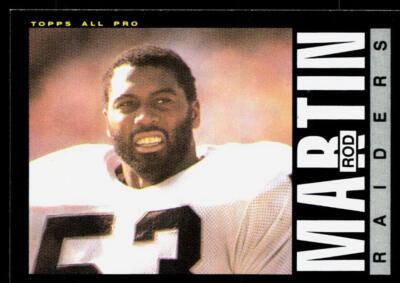 Rod Martin 1985 Topps #293 NMT | eBay