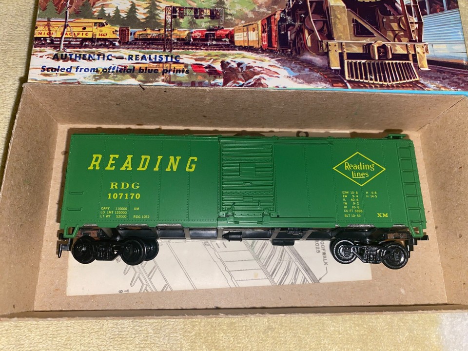 RDG Reading 40` Boxcar Custom Painted Athearn Blue Box USED | eBay