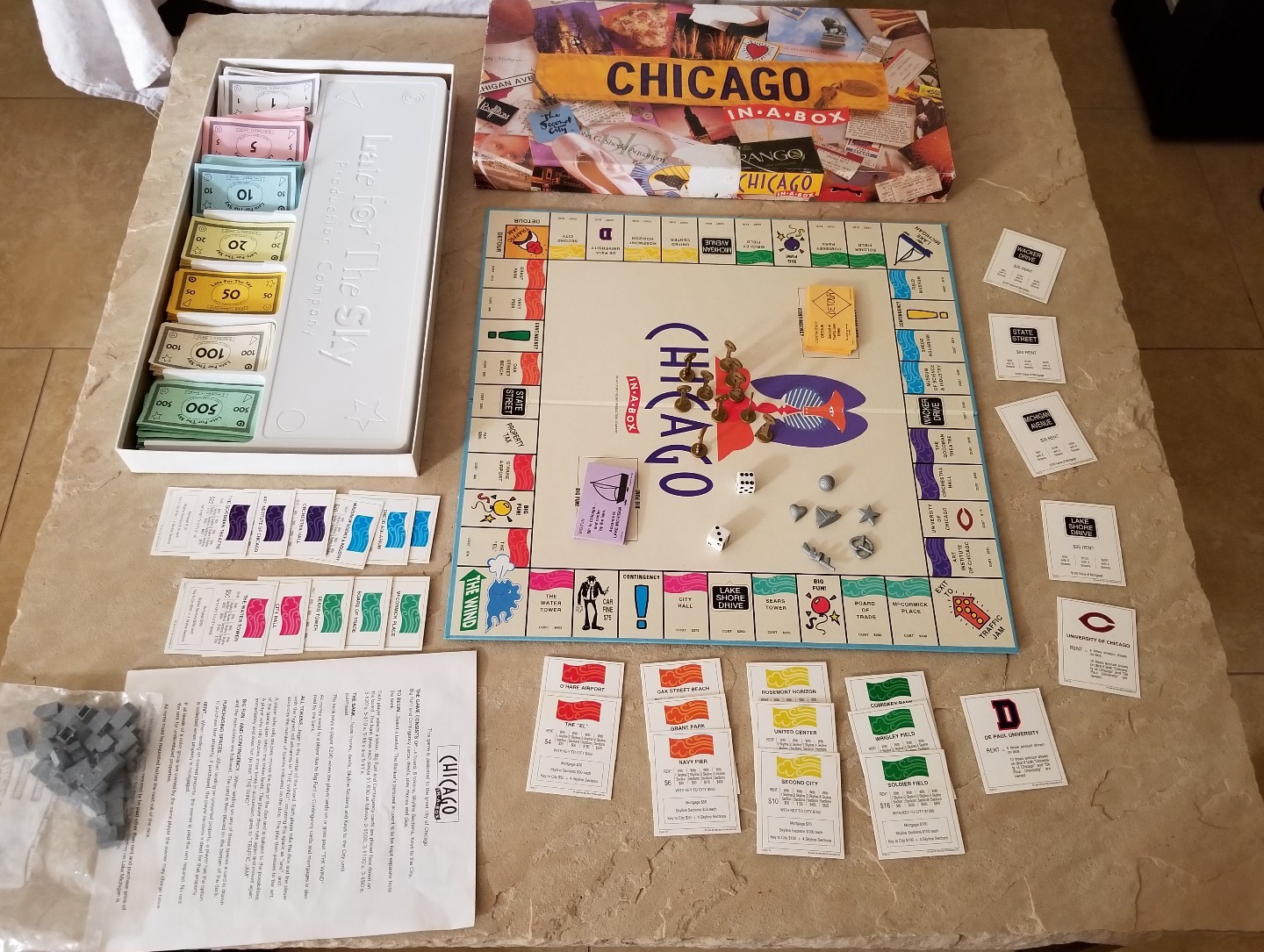 Chicago In A Box Monopoly style board game featuring Windy City ...