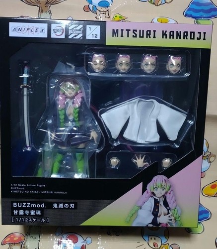Used BUZZmod. Mitsuri Kanroji 1/12 Action Figure Demon Slayer Kimetsu ...