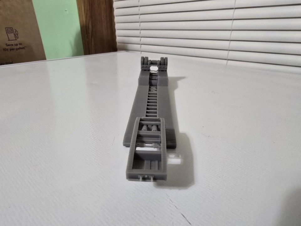 Ho Scale Lowboy Trailer With Tag Axle In Up Position Undecorated Kit 3d ...