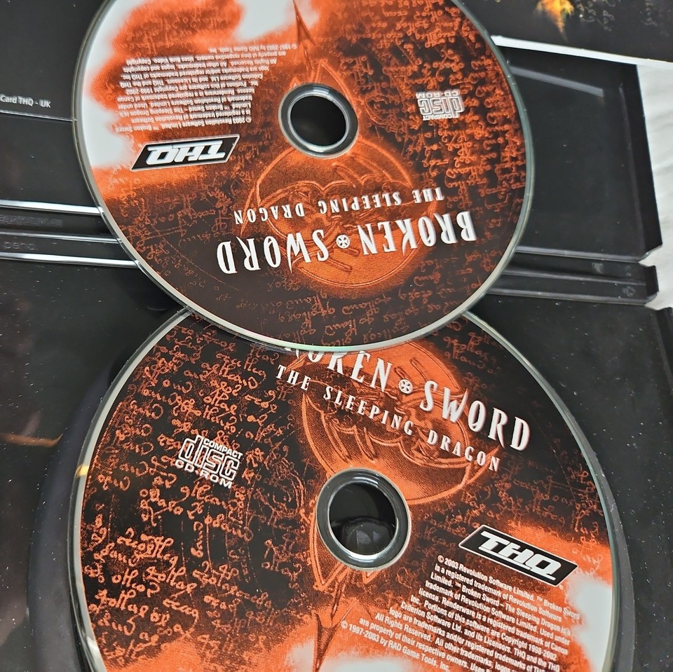 BROKEN SWORD THE SLEEPING DRAGON PC CD GAME Windows 98 / 2000 / XP ...
