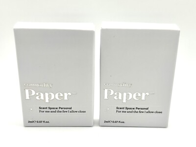 2 X Commodity Paper Scent Space: Personal Perfume 2mL/ 0.07 Oz Sample Spray BNIB | eBay