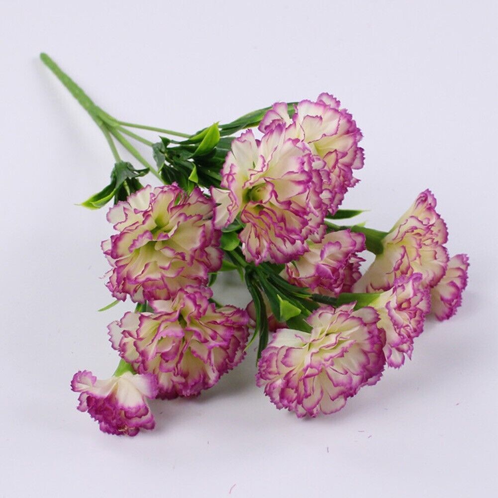 Artificial Carnation Fake Flower Bush Bouquet Home Wedding decor | eBay