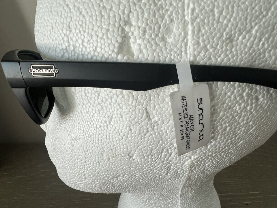 Suncloud Men’s Mayor Black Matte Polarized Gray Green Sunglasses | eBay
