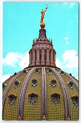 Dome Statue Atop Miss Penn Capitol Building Harrisburg Pennsylvania ...