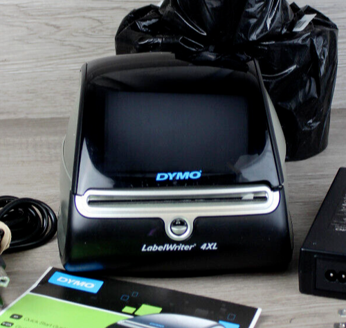 Dymo LabelWriter 4XL Thermal Label Printer w/AC Adapter, USB Cable ...