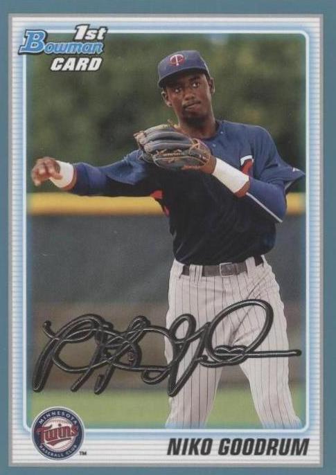 2010 Bowman Draft Picks & Prospects - Draft Picks Niko Goodrum #BDPP33 ...