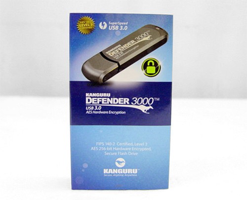 Kanguru Defender 3000 16GB SuperSpeed USB 3.0 Secure Flash Drive ...