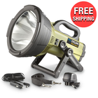 Rechargeable Portable 18-Million Candlepower Spotlight Flashlight w ...