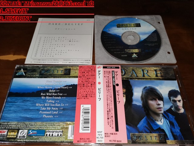 Dare Belief CD OBI Japan 2001 Very RARE Msif-7912 Darren Wharton Thin ...