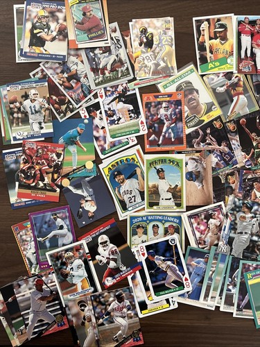 Huge Bulk Lot Sport Trading Cards Baseball Basketball Football With ...