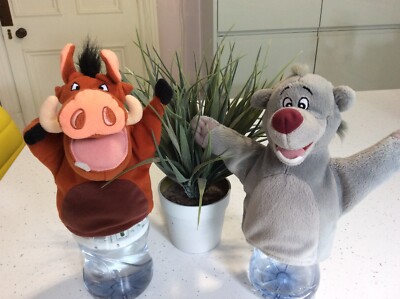 Hand Glove Puppet PUMBAA + BALOO Plush Soft Toy Comforters 7” Jungle ...