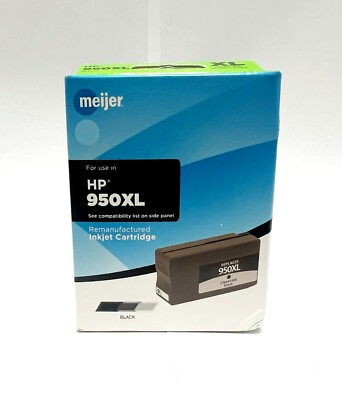 Meijer Remanufactured Ink Cartridges for HP 950XL - BLACK | eBay