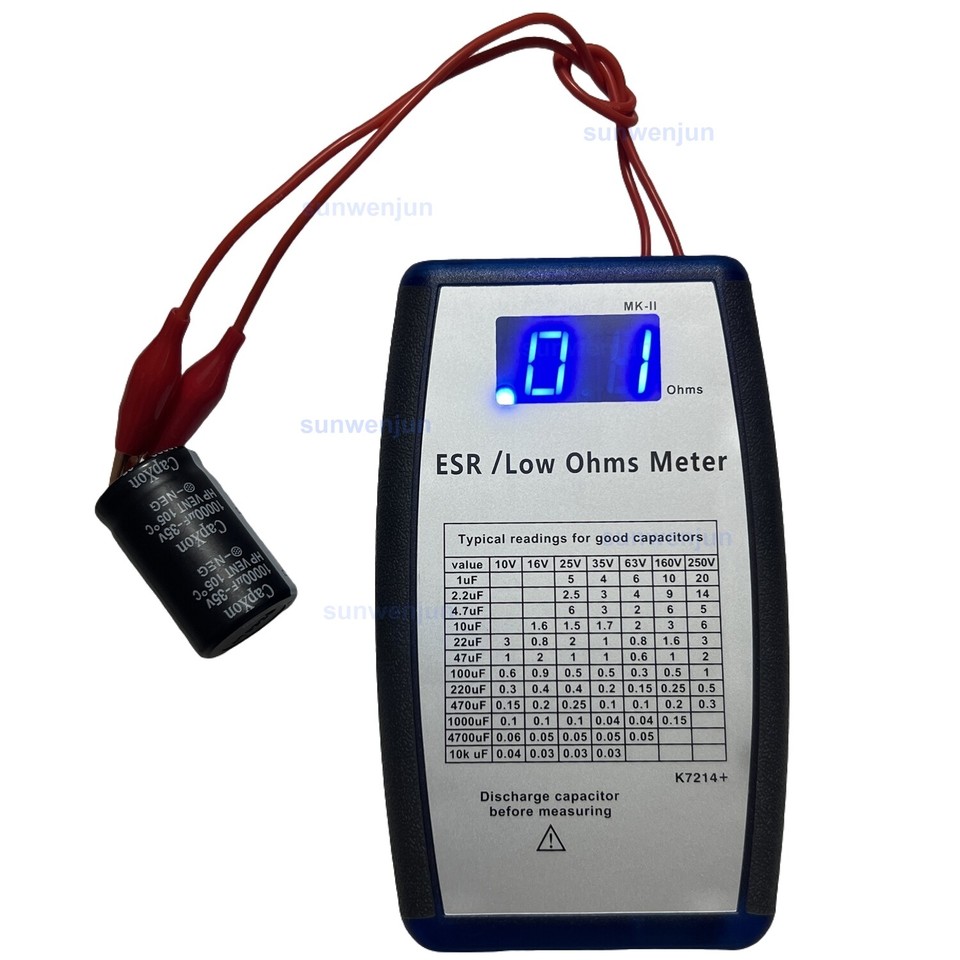 BLUE K7214+ ESR meter circuit same as K7254, EVB & Dick Smith MKII ESR ...