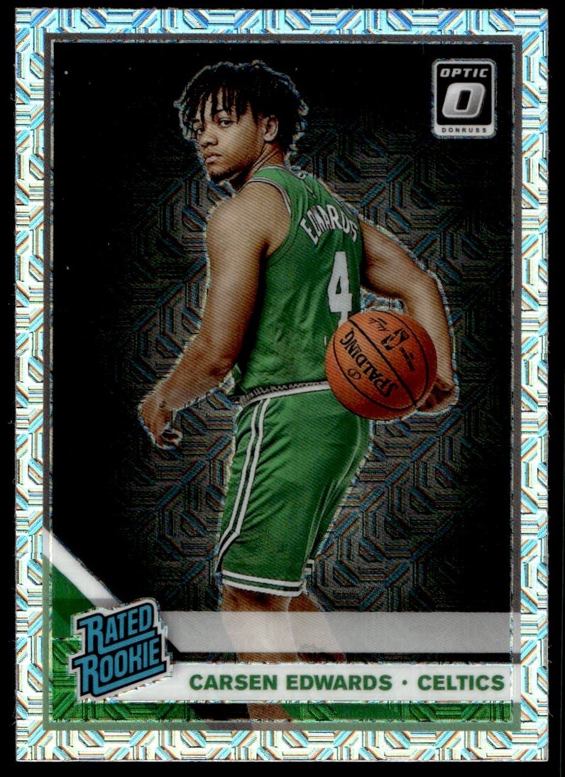2019-20 Donruss Optic Mojo Carsen Edwards Rookie G4 Boston Celtics #196 ...