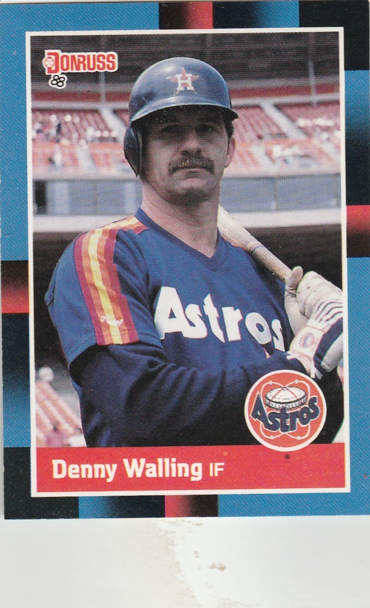 FREE SHIPPING-MINT-1988 Donruss Baseball Card #384 Denny Walling ...