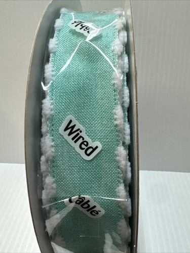 Lion Ribbon Co Wired Cotton Tail Aqua 1.5" Wide x 26 yds 225657 | eBay