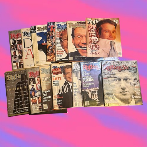 Vintage Rolling Stone Magazine Lot of 14 1990s Music Popular Culture ...