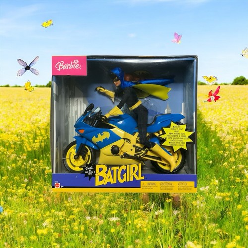 NIB! 2003 BARBIE as BATGIRL with MOTORCYCLE - DC COMICS SUPERHERO | eBay