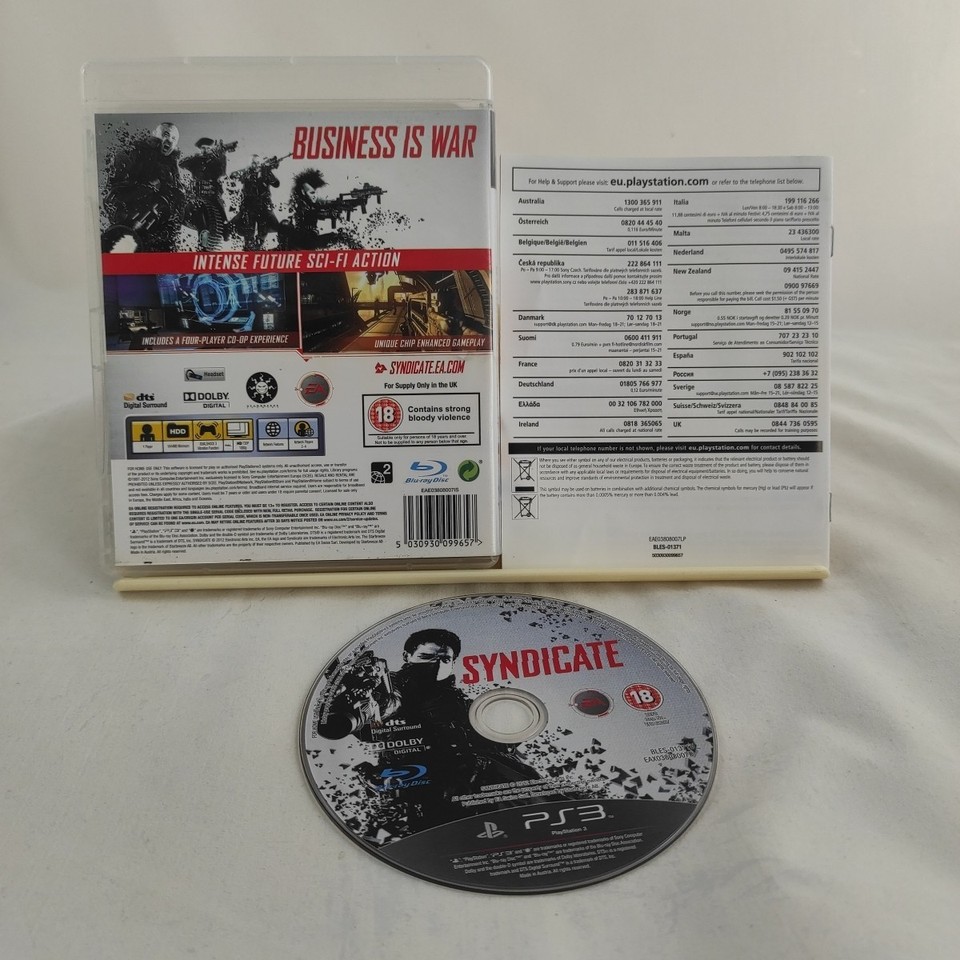 SYNDICATE PlayStation 3 PS3 game 5030930099657 | eBay UK