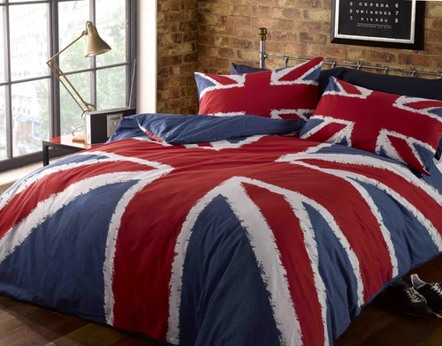 Kessler Red Blue Duvet Cover Set 313054890870 | eBay UK