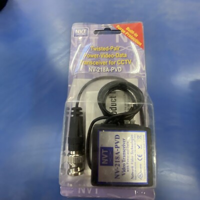 Network Video Technologies NVT NV-218A-PVD Video Transceiver With Power ...