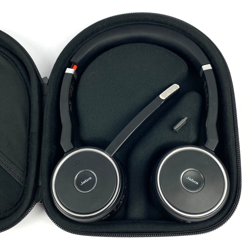 Jabra Evolve 75 Wireless Bluetooth Headset HSC040W w/ Case Dongle ...