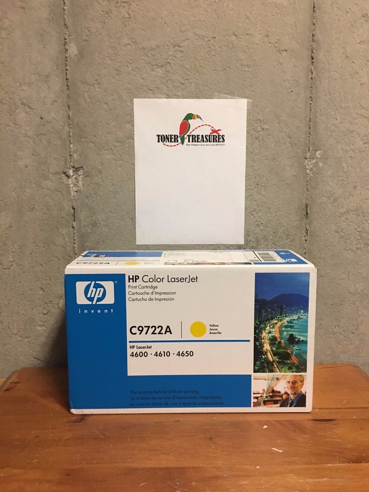 FACTORY SEALED, GENUINE HP C9722A HP COLOR LASERJET 4600, 4610, 4650 ...