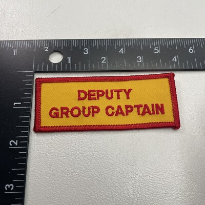 Red Letter DEPUTY GROUP CAPTAIN Patch 82V8 | eBay
