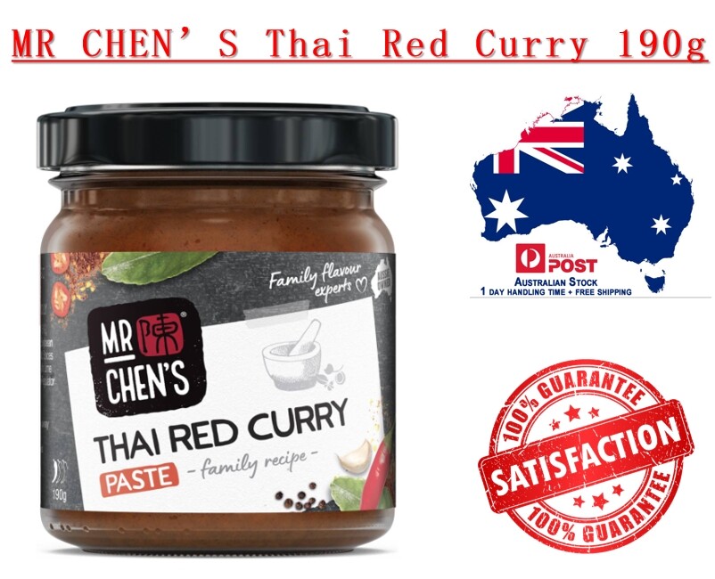 NEW Thailand Mr Chen's Thai Red Curry Paste 190g + Free Ship | eBay Australia