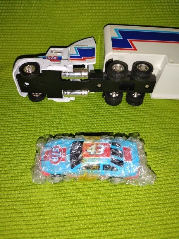 Richard Petty STP Race Team Truck & Transporter Plus New Sealed Car | eBay