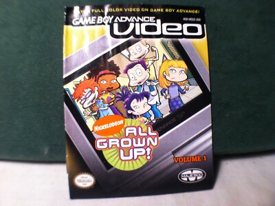 Gameboy Advance Manual "All Grown Up Vol.1 Video" | eBay