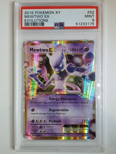 2016 Pokemon Mewtwo EX 52/108 Holo XY Evolutions - PSA 9 | eBay