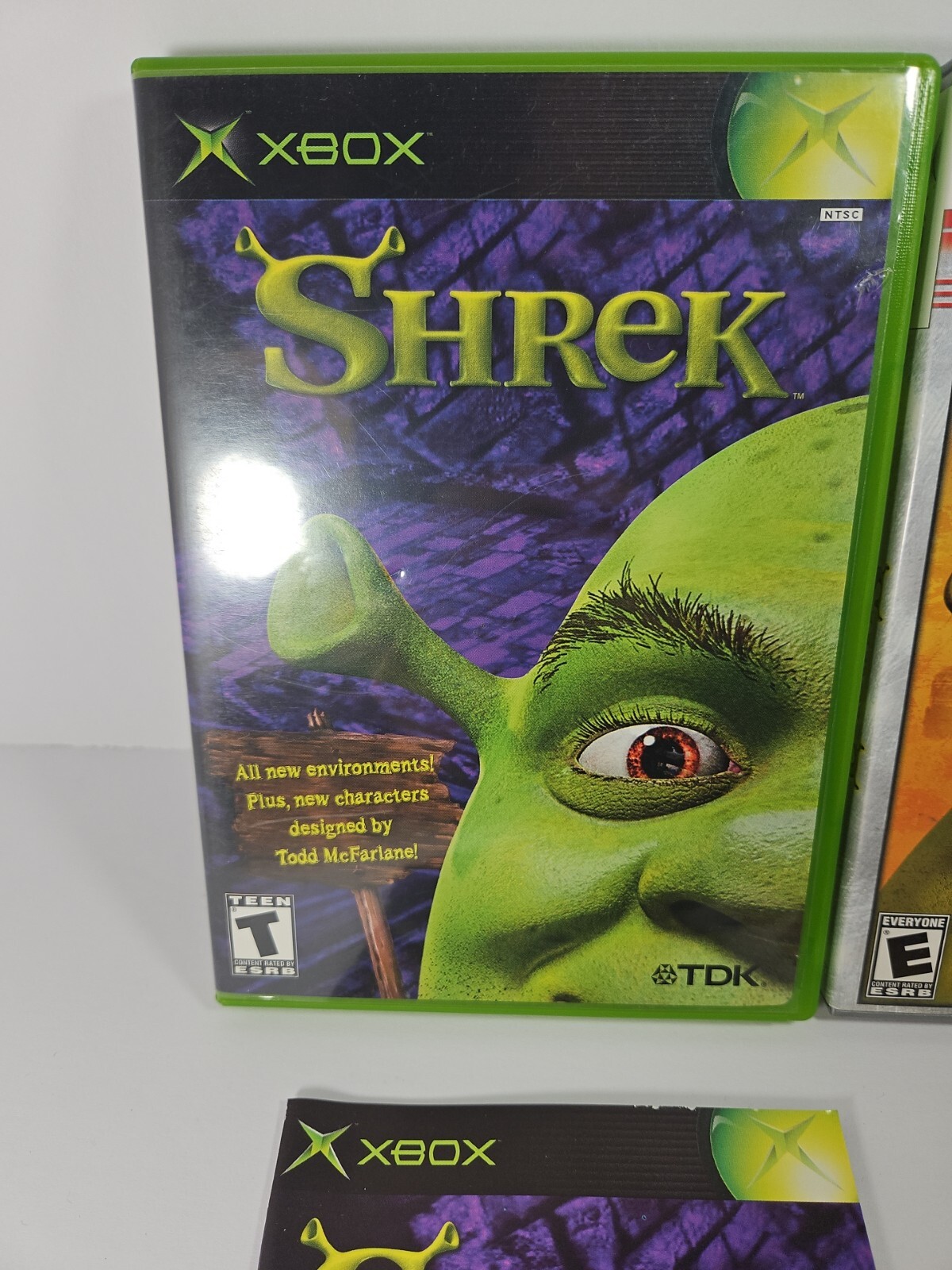Shrek (Microsoft Xbox, 2001) Original CIB Cleaned And Tested Shrek 2 ...