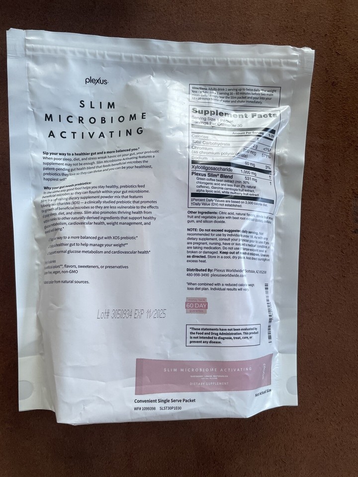 Plexus Slim Microbiome Activating Raspberry Lemon Watermelon-Open 22 ...