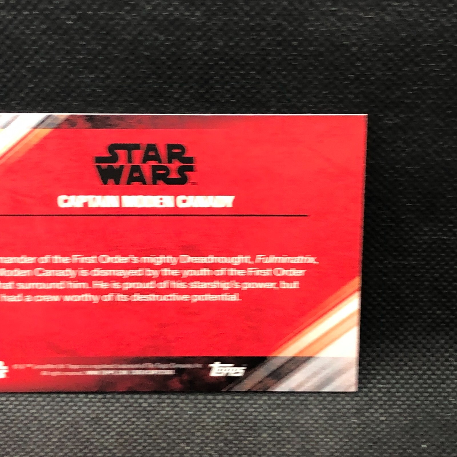 CAPTAIN MODEN CANADY STAR WARS Topps Collectibe Card No.53 VERY RARE ...