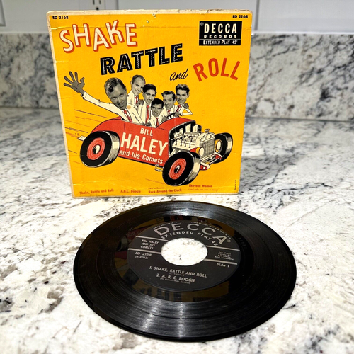 BILL HALEY AND HIS COMETS "Shake Rattle and Roll" EP 45 • Decca ED-2168 ...