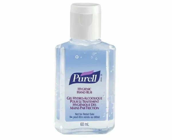 PURELL HAND SANITIZER 60mL Pack of 6 Sanitiser Gel Rub Travel Pocket ...