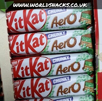 Kitkat Chunky Aero Mint X3 45g Australia Import Chocolate Collab Nestle ...
