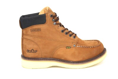 MEN'S CACTUS FOOTWEAR 611 M TAN OIL RESISTANT POLYURETHANE OUTSOLE WORK ...
