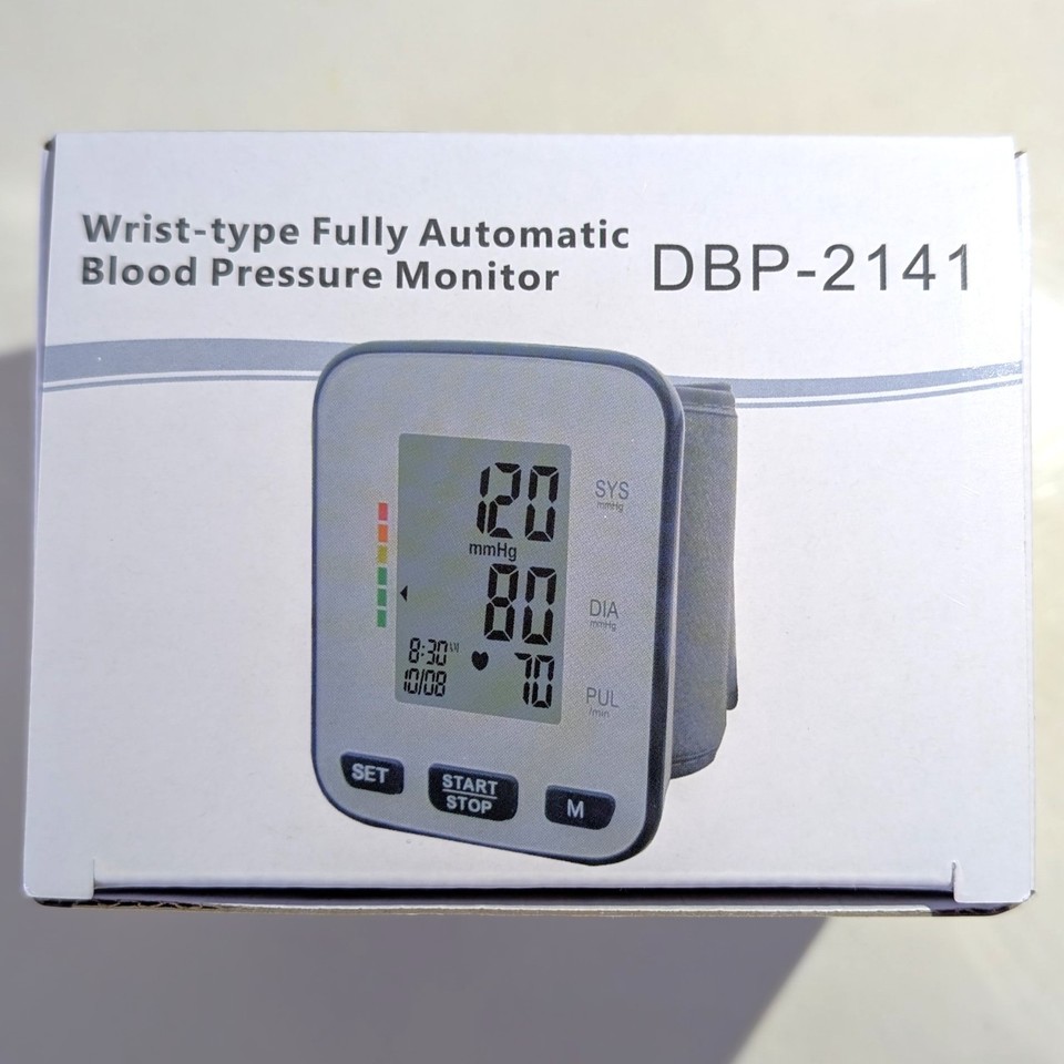 DBP-2141 Wrist-type Fully Automatic Digital Blood Pressure Monitor Free ...