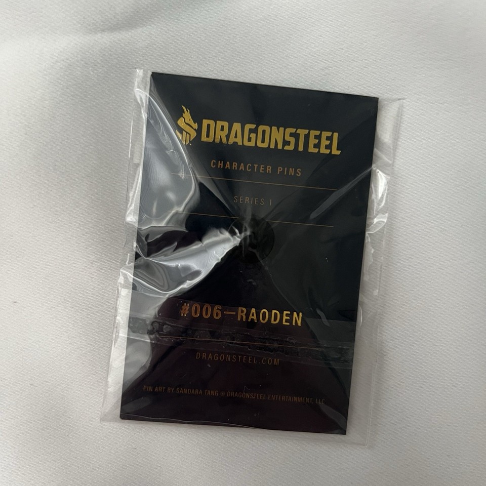 COSMERE CHARACTER PIN: Raoden #006 - Dragonsteel - Brandon Sanderson | eBay