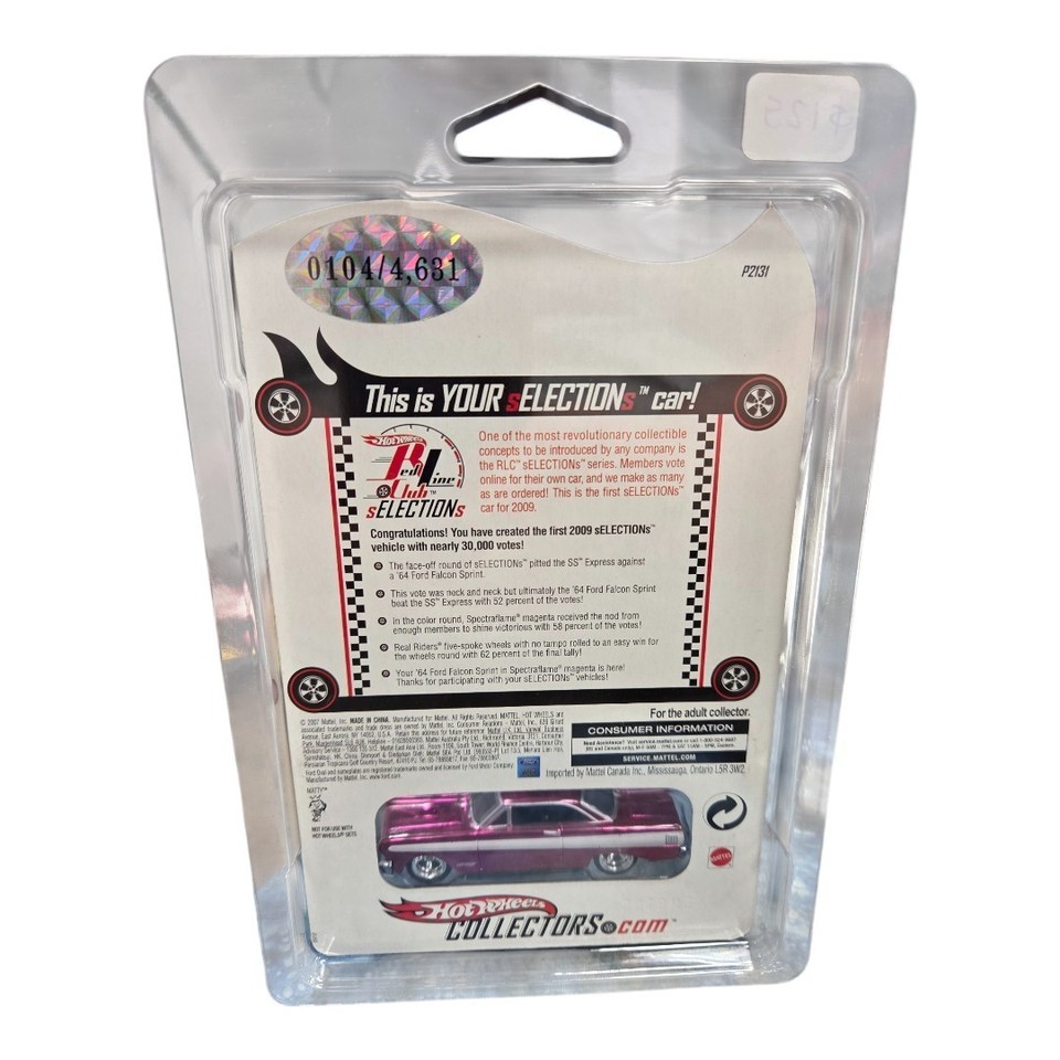 2008 Hot Wheels RLC selections Series '64 Ford Falcon Sprint | eBay