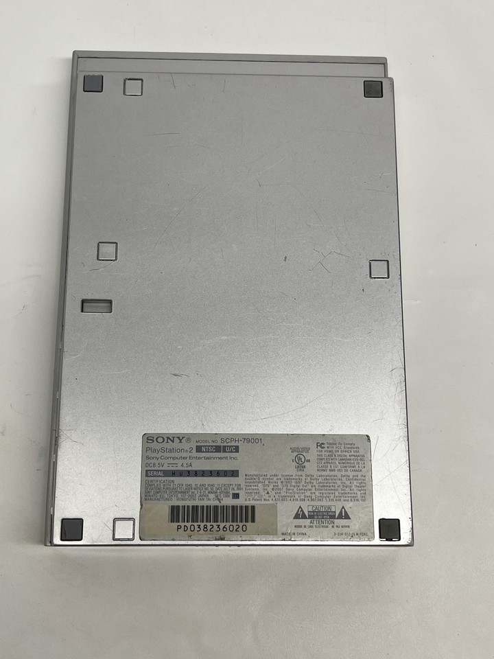 Sony PlayStation 2 PS2 Slim Silver Console Bundle With Games SCPH-79001 ...